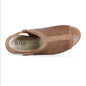 a.n.a | Shoes | Perforated Taupe Ankle Boots By Ana | Poshmark